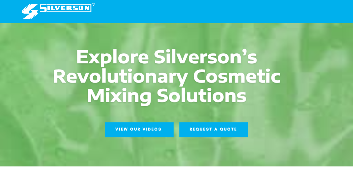 Cosmetic Production Perfected with Silverson High Shear Mixers UK